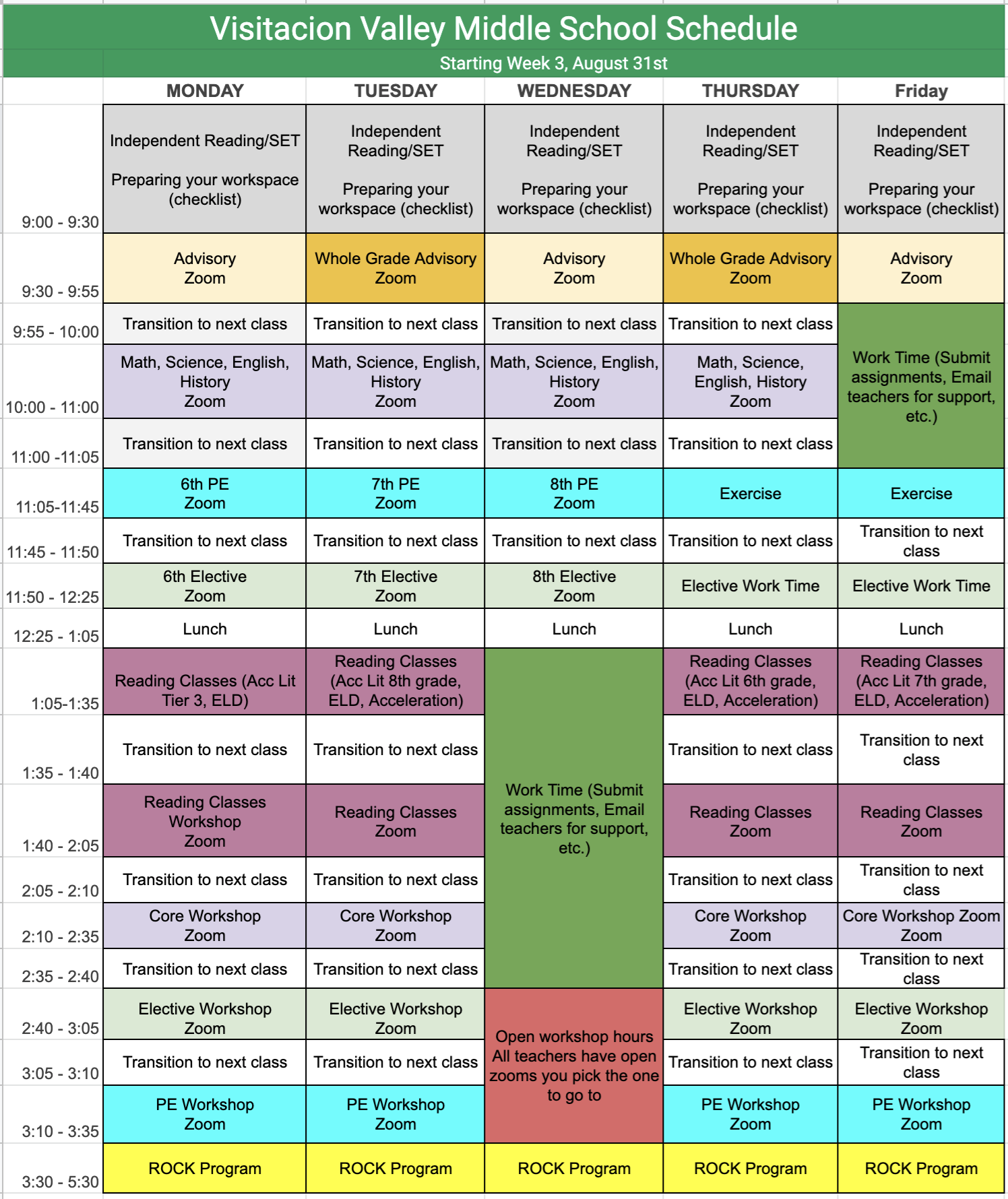 Visitacion Valley Middle School | SFUSD