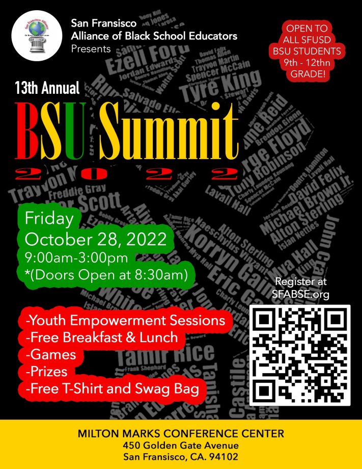 13th Annual Black Student Union (BSU) Summit 2022-2023 | SFUSD